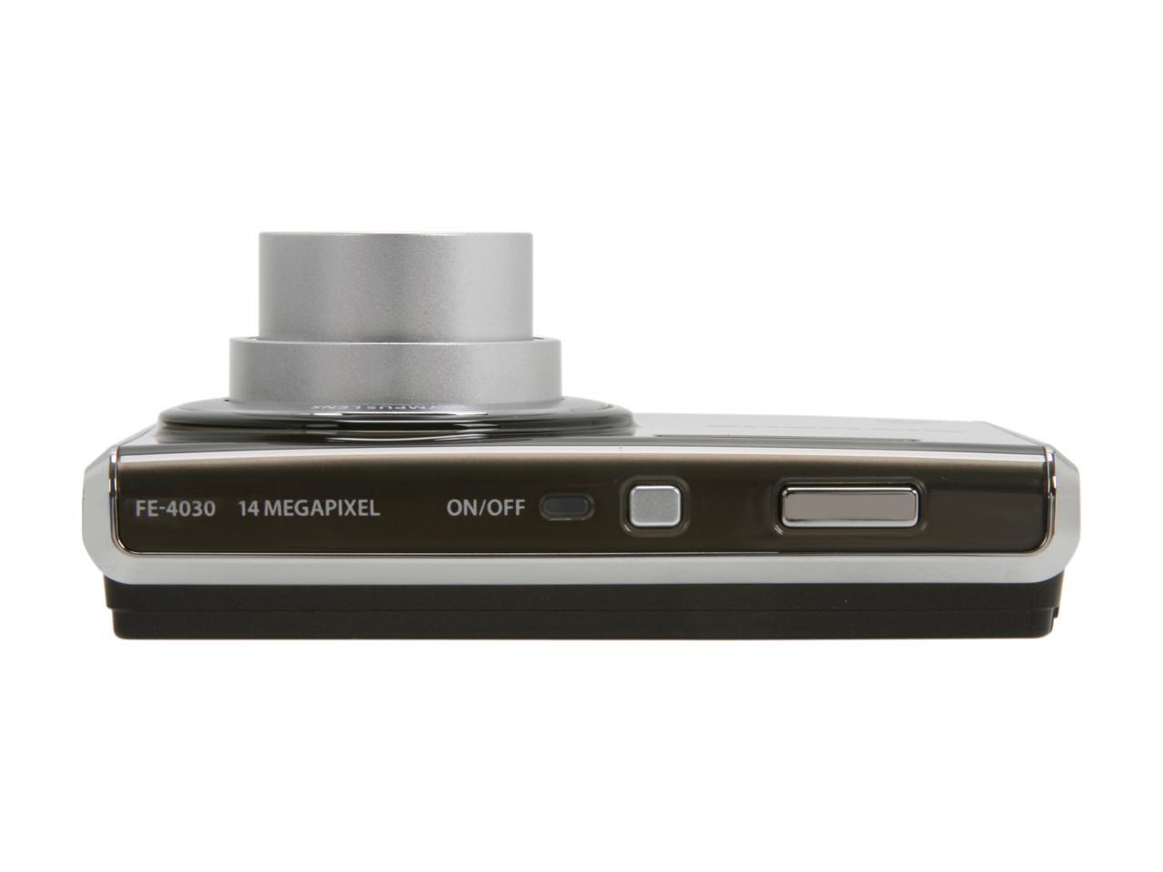 Refurbished: OLYMPUS FE-4030 Gray 14 MP 26mm Wide Angle Digital Camera - Newegg.com