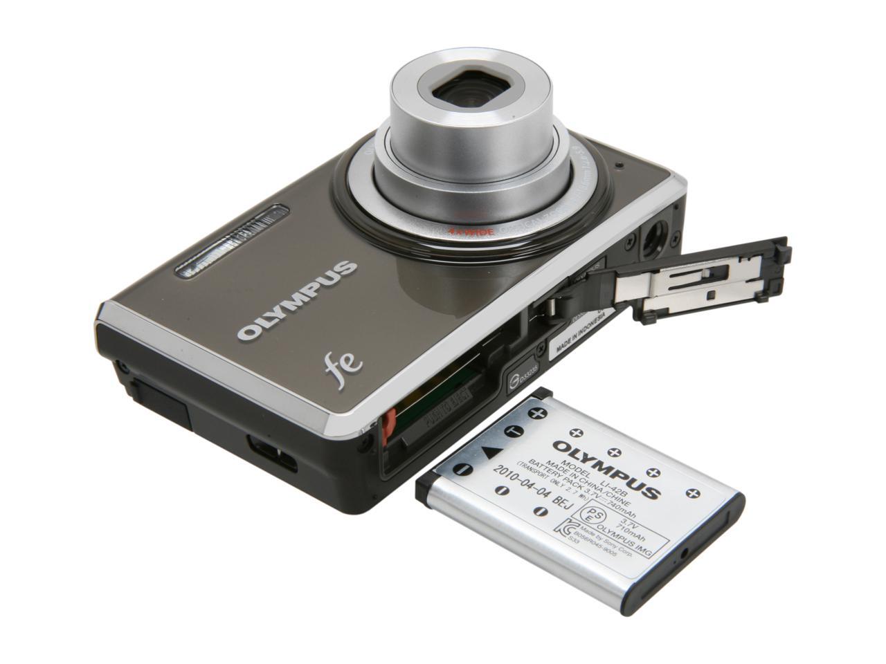 Refurbished: OLYMPUS FE-4030 Gray 14 MP 26mm Wide Angle Digital Camera - Newegg.com