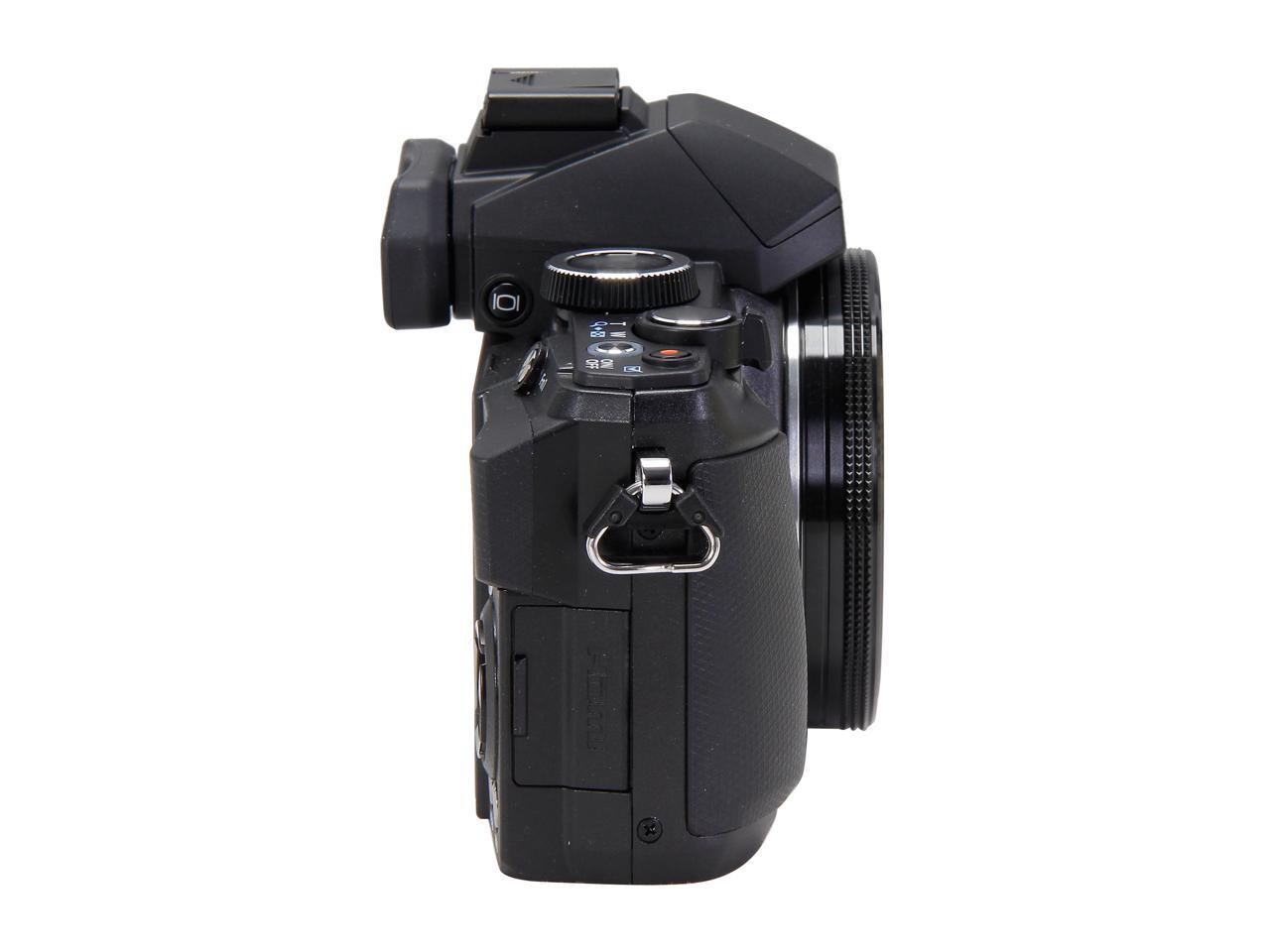 OLYMPUS Stylus 1 Black 12 MP 28mm Wide Angle Digital Camera HDTV Output ...