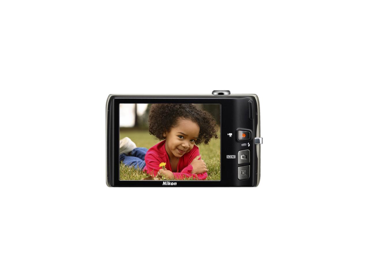 Nikon Coolpix S4100 Silver 14 MP Digital Camera - Newegg.com