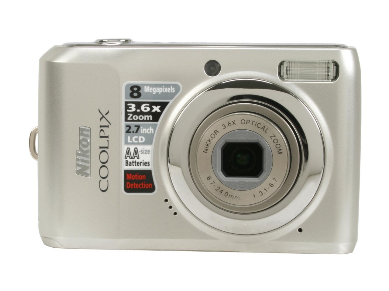 Nikon COOLPIX L19 Smooth Silver 8.0 MP Digital Camera - Newegg.com