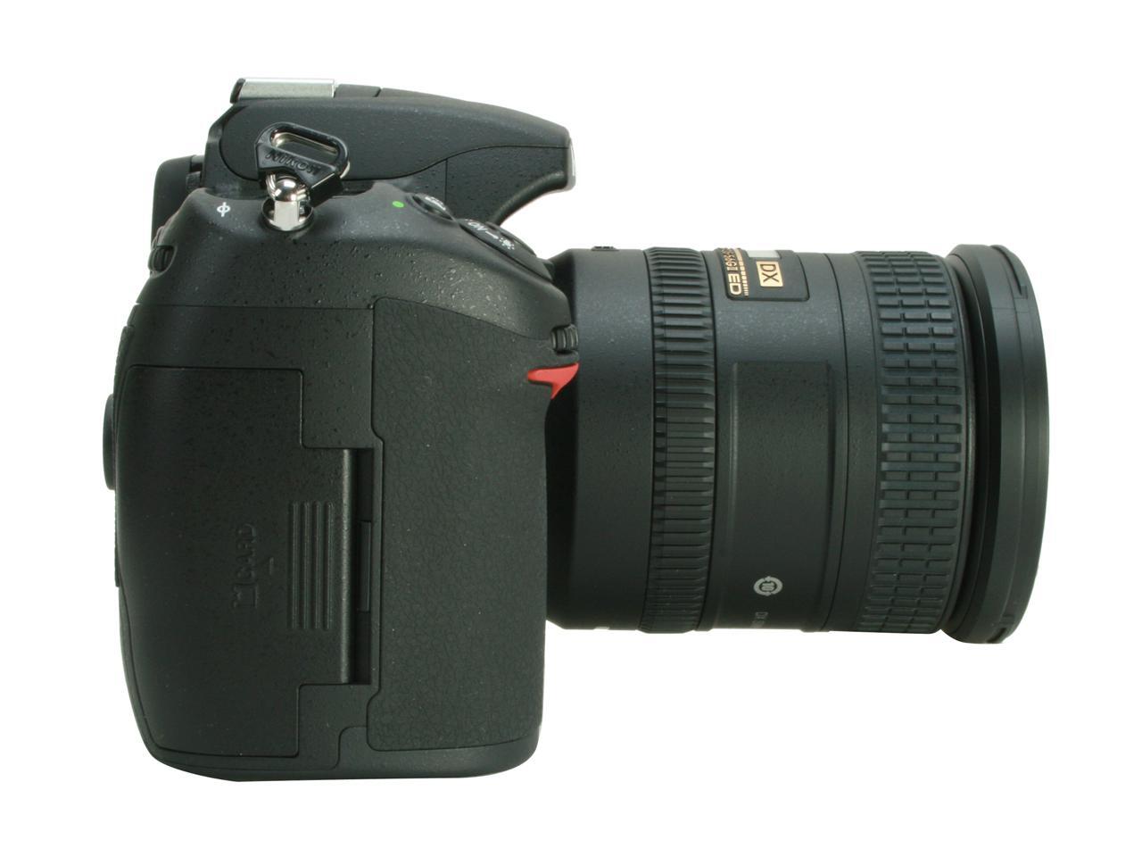 Nikon D300S Black DX Format Digital SLR Camera w/ AF-S NIKKOR 18-200mm ...