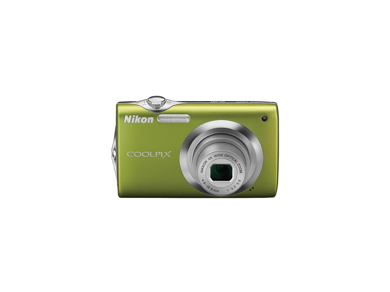 Nikon COOLPIX S3000 Green 12.0 MP 27mm Wide Angle Digital Camera ...