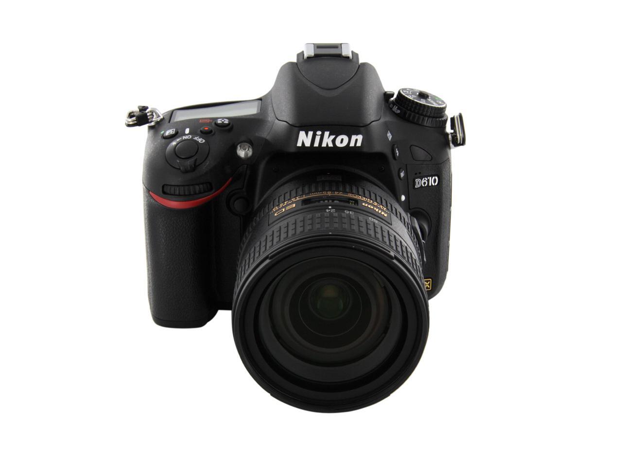 Nikon D610 13305 Black Digital SLR Camera Kit w/ 24-85mm VR Lens ...