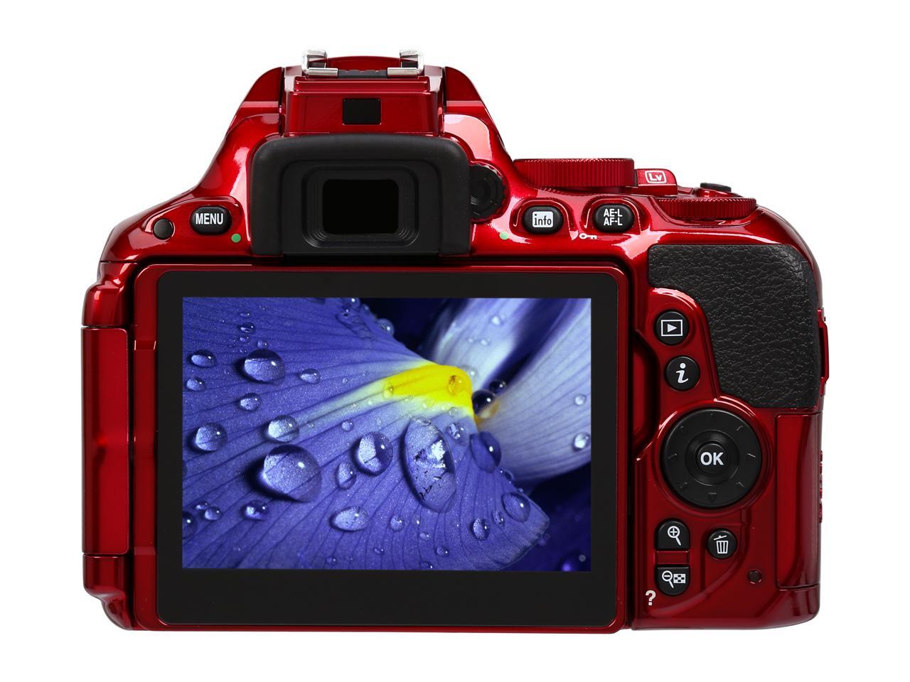 Open Box: Nikon D5500 1545 Red Digital SLR Camera - Body - Newegg.com