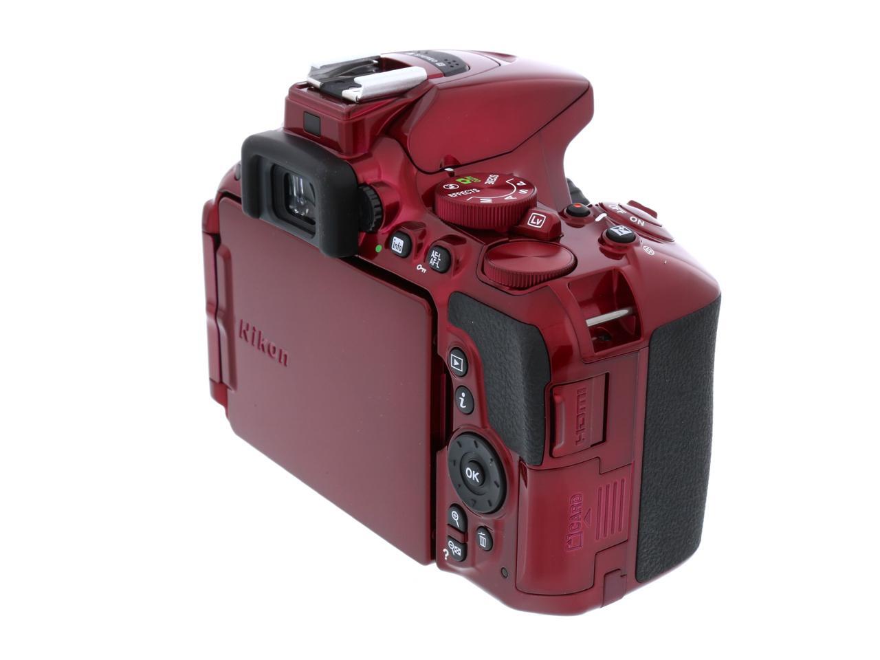 Open Box: Nikon D5500 1545 Red Digital SLR Camera - Body - Newegg.com