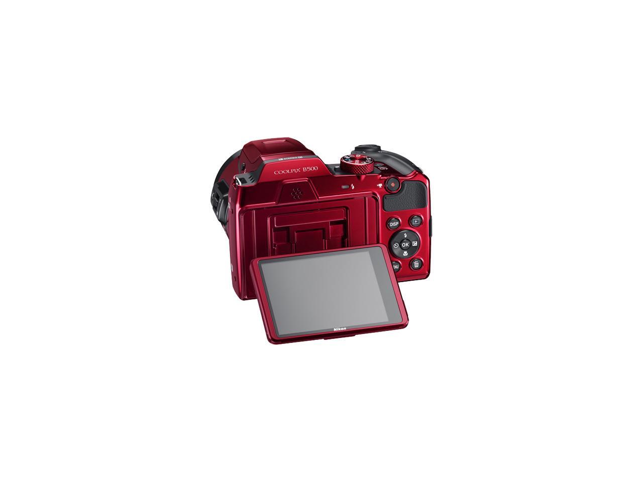 Nikon COOLPIX B500 Digital Camera (Red) - Newegg.com