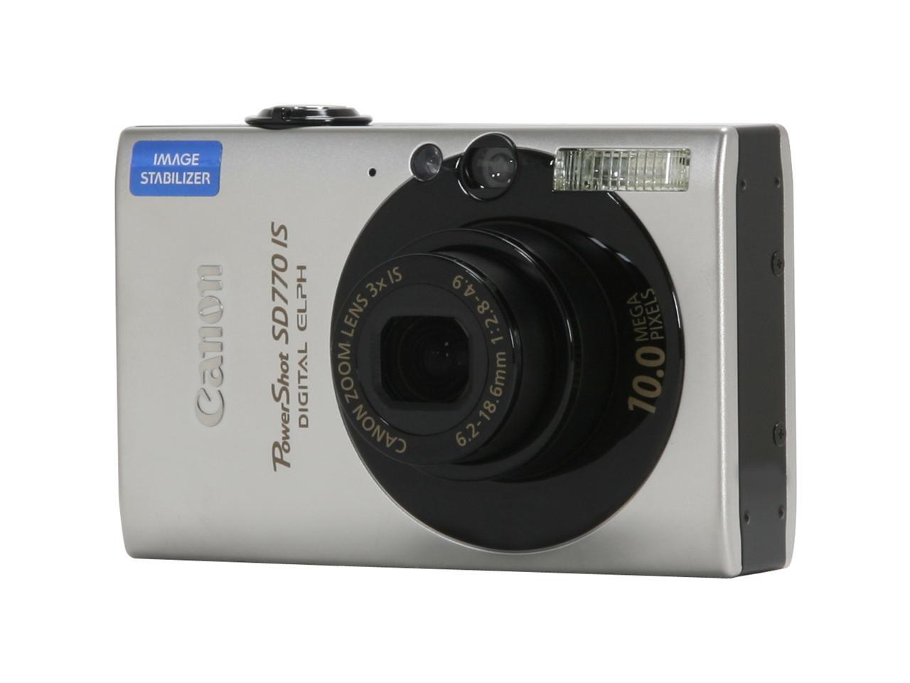 Canon PowerShot SD770 IS Black 10 MP Digital Camera - Newegg.com