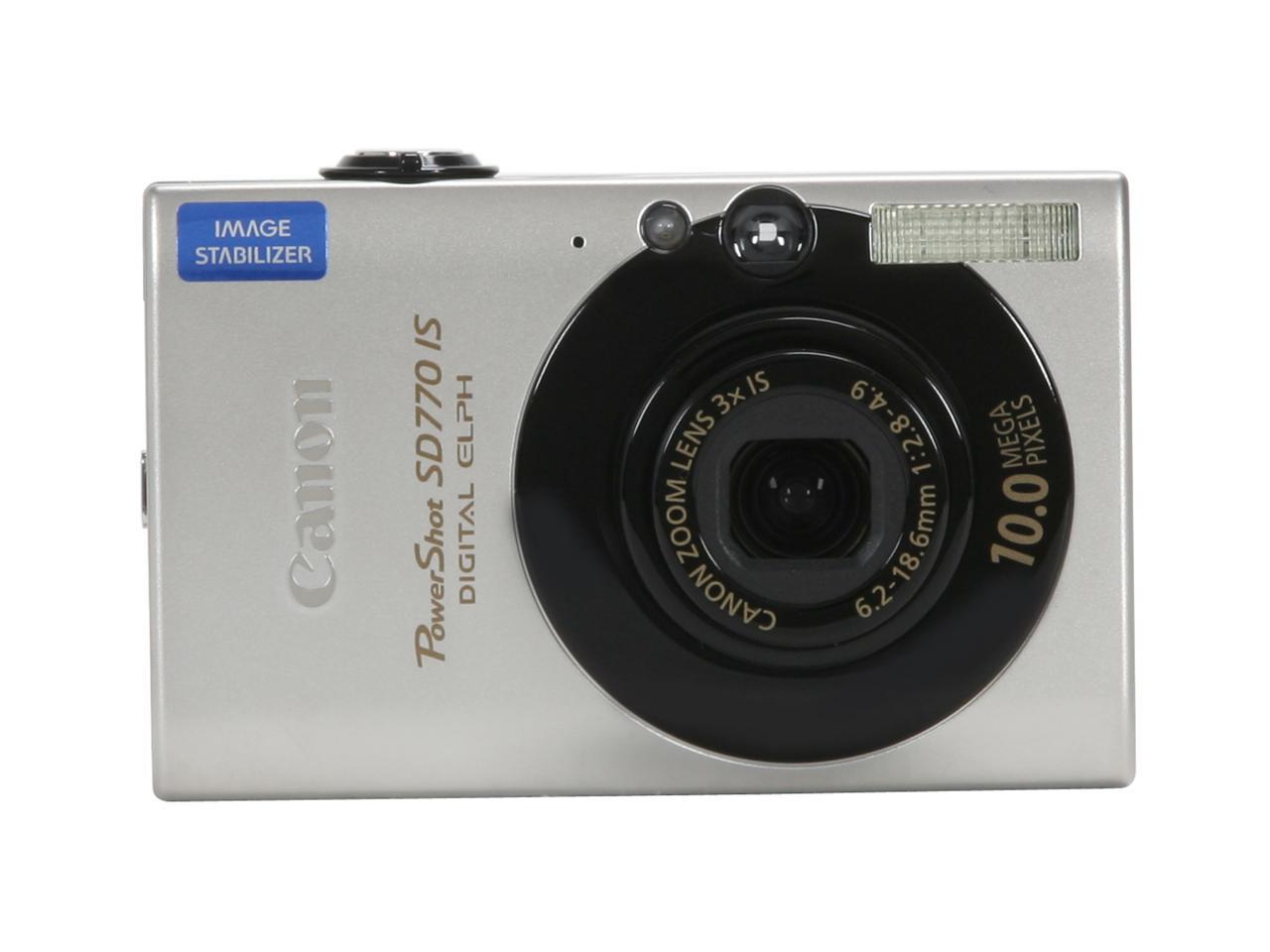 Canon PowerShot SD770 IS Black 10 MP Digital Camera - Newegg.com