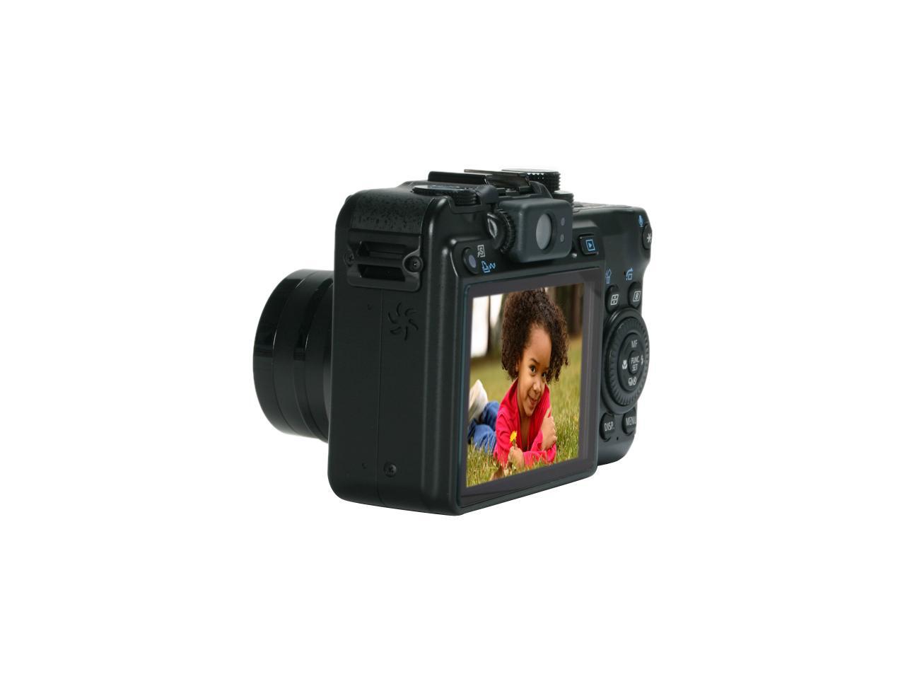 Canon PowerShot G10 Black 14.7 MP 28mm Wide Angle Digital Camera ...