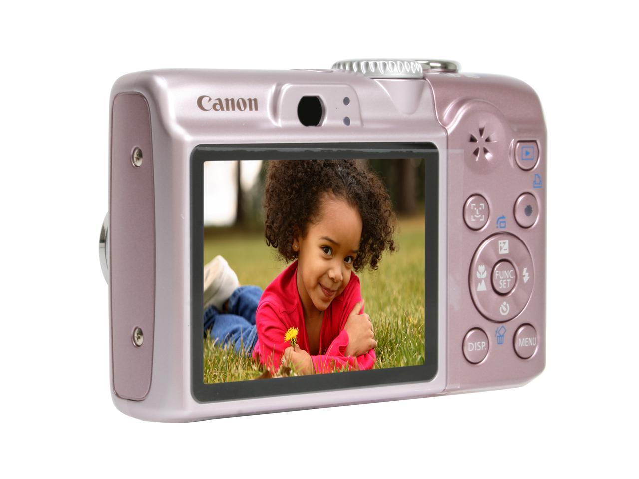 Canon PowerShot A1100 IS Pink 12.1 MP Digital Camera - Newegg.com