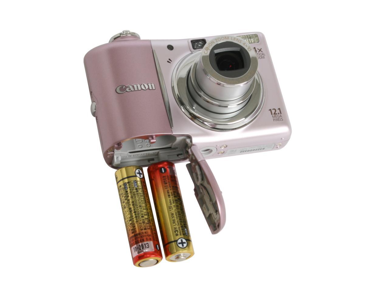 Canon PowerShot A1100 IS Pink 12.1 MP Digital Camera - Newegg.com