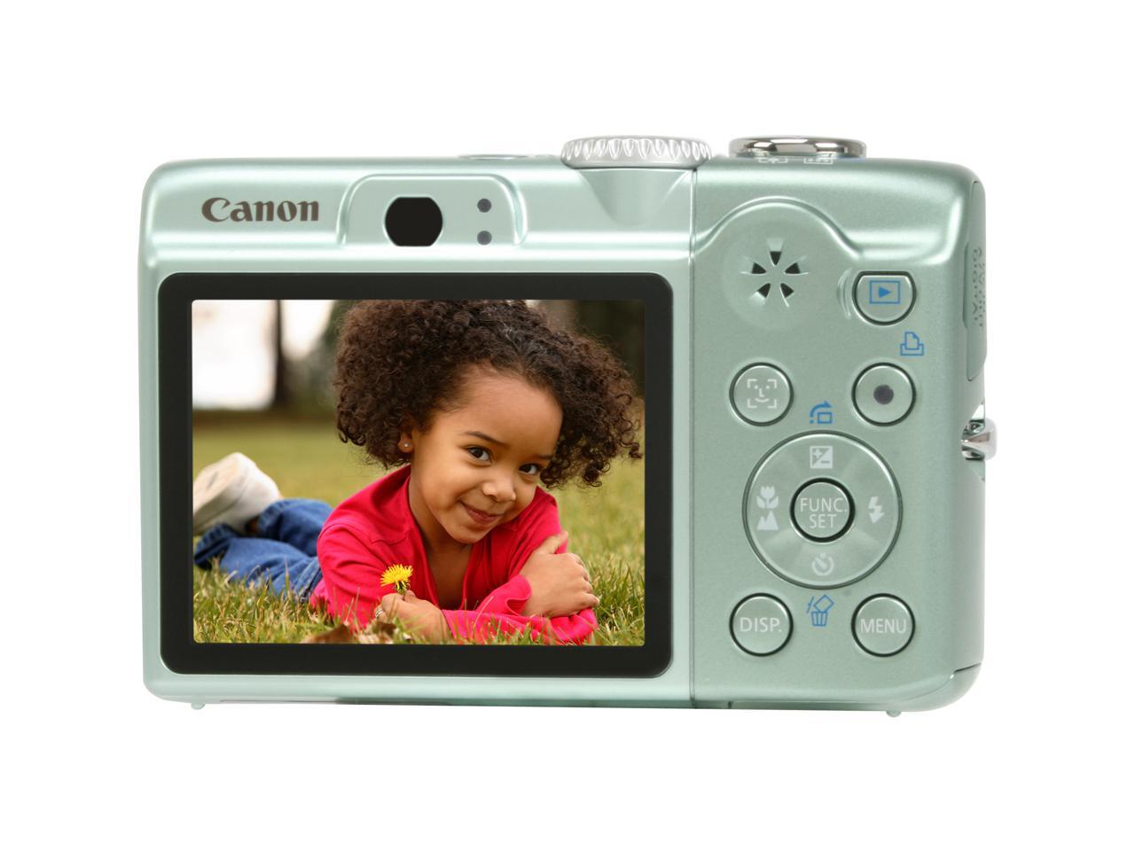 Canon PowerShot A1100 IS Green 12.1 MP Digital Camera - Newegg.com