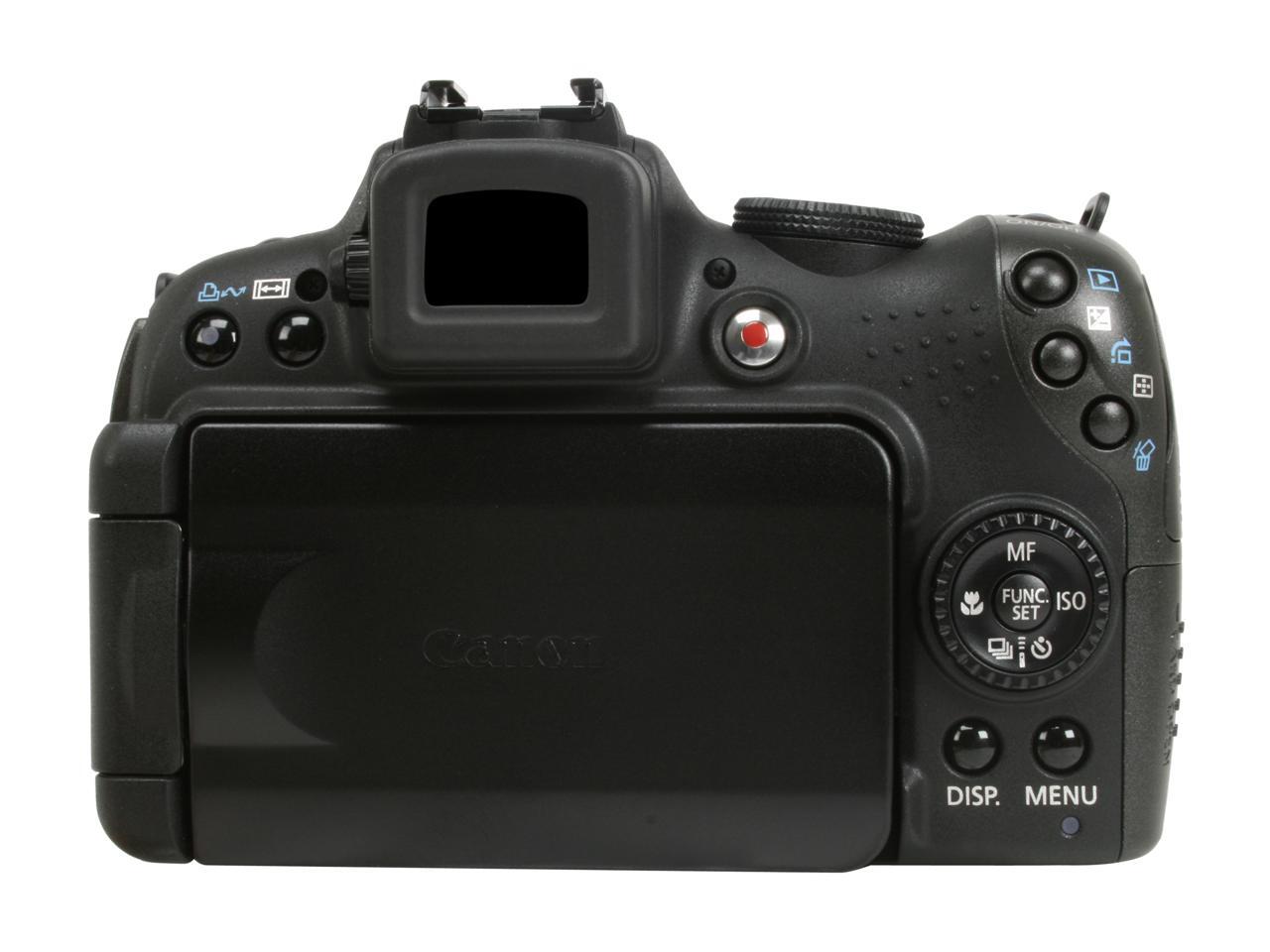 Canon PowerShot SX1 IS Black 10.0 MP 28mm Wide Angle Digital Camera ...