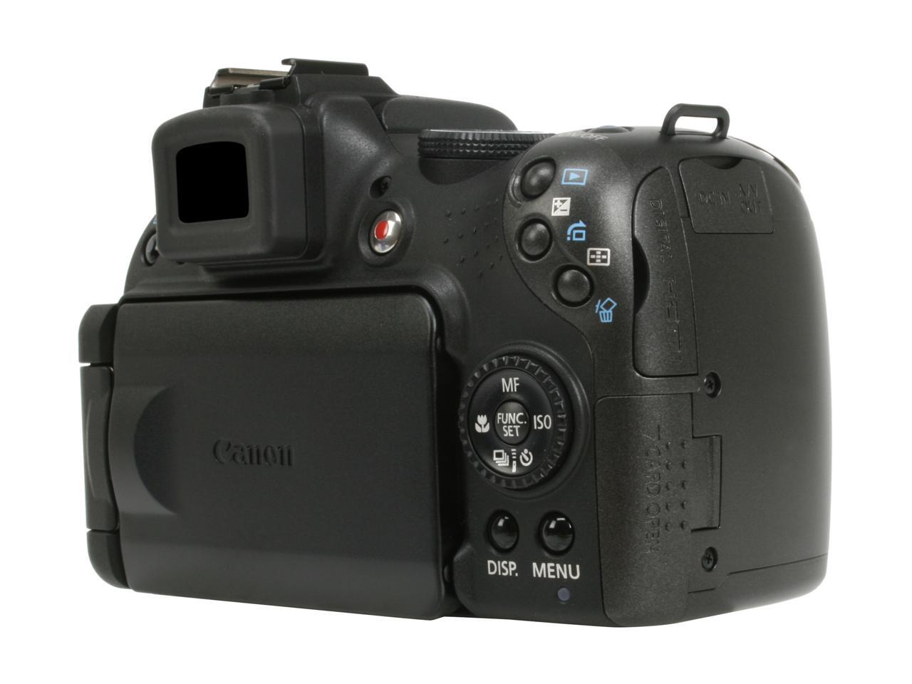 Canon PowerShot SX1 IS Black 10.0 MP 28mm Wide Angle Digital Camera ...