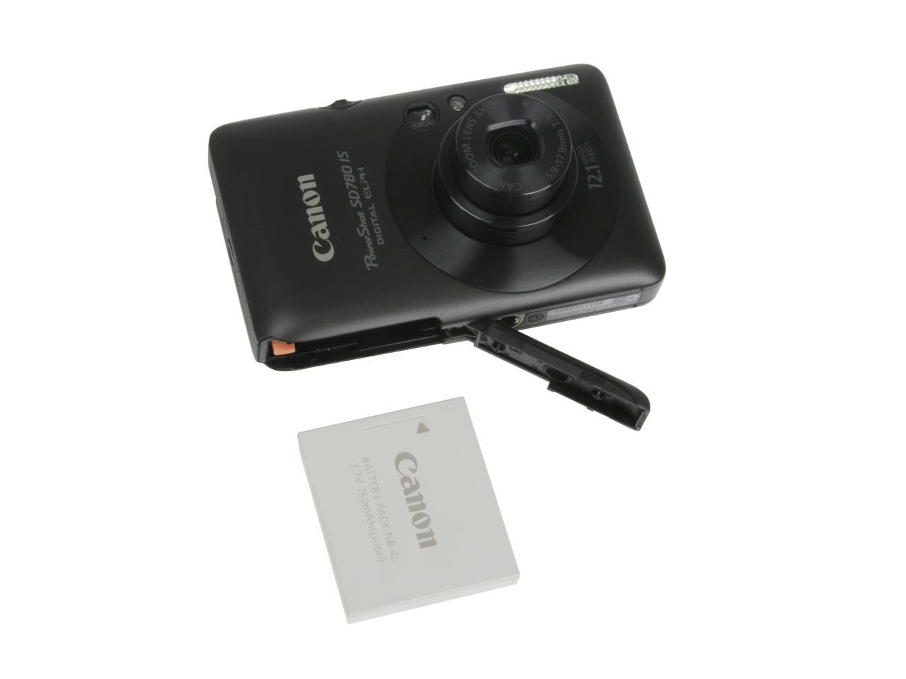 Canon PowerShot SD780 IS Black 12.1 MP Digital Camera - Newegg.com