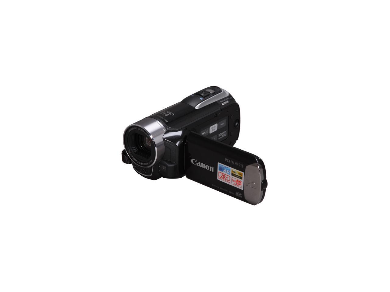 Canon VIXIA HF R11 1/5.5" CMOS 2.7" 112K LCD 20X Optical Zoom 32GB HD ...