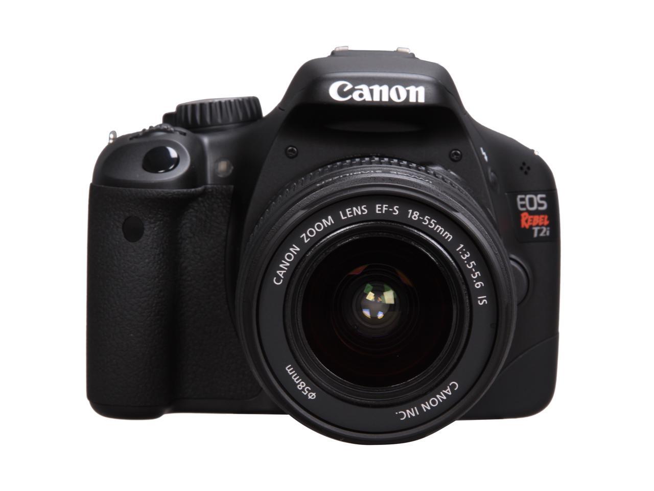 Canon EOS Rebel T2i Black Digital SLR Camera - Body Only - Newegg.com