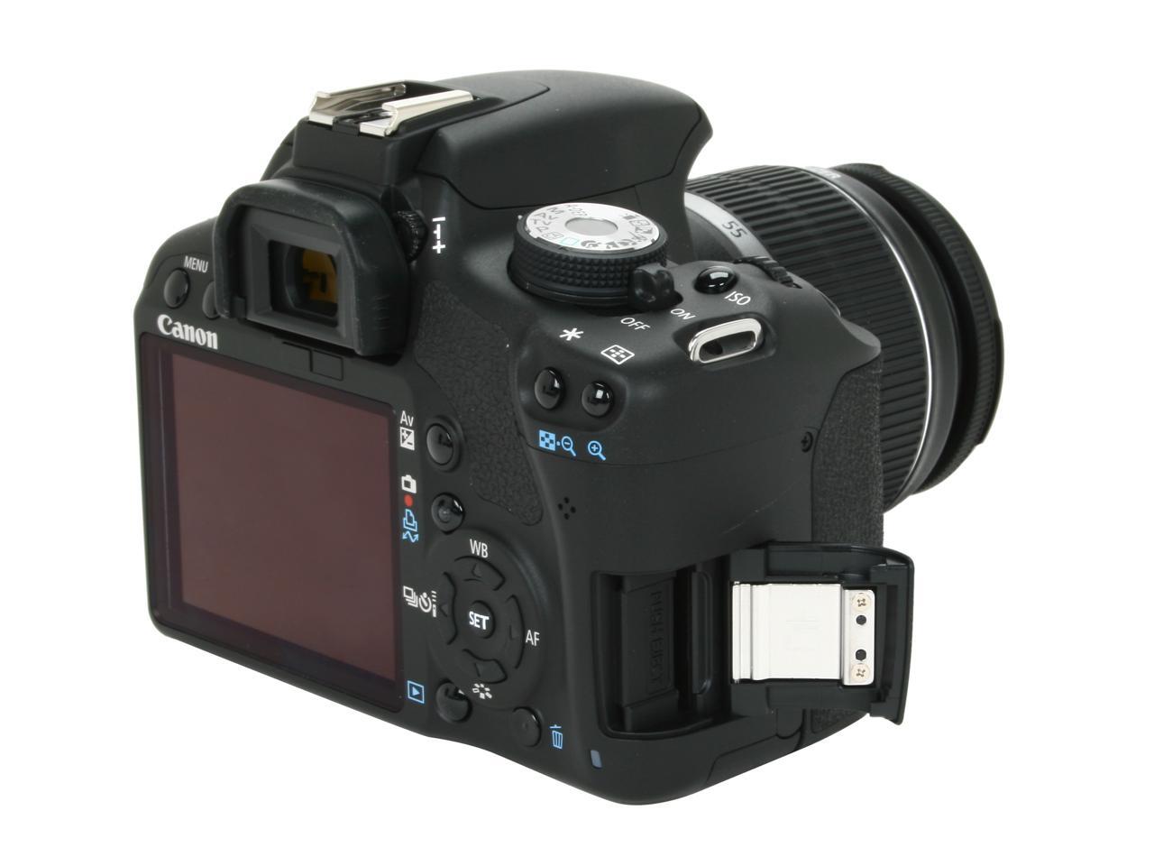 Canon EOS Rebel T1i NFL Sideline Kit Black Full HD Movie Digital SLR ...