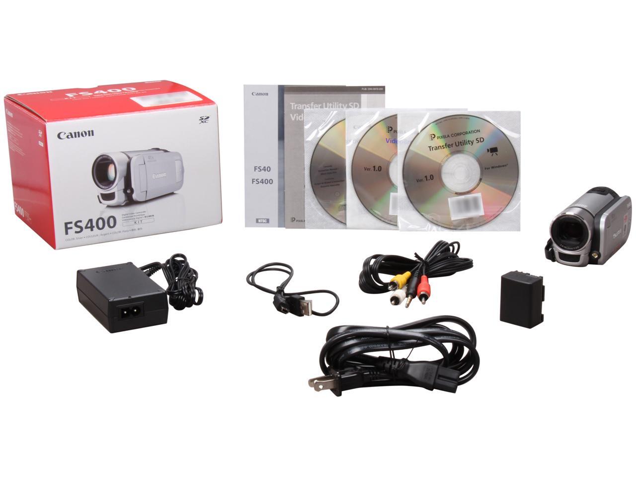 Canon FS400 Silver HDD/Flash Memory Camcorder - Newegg.com