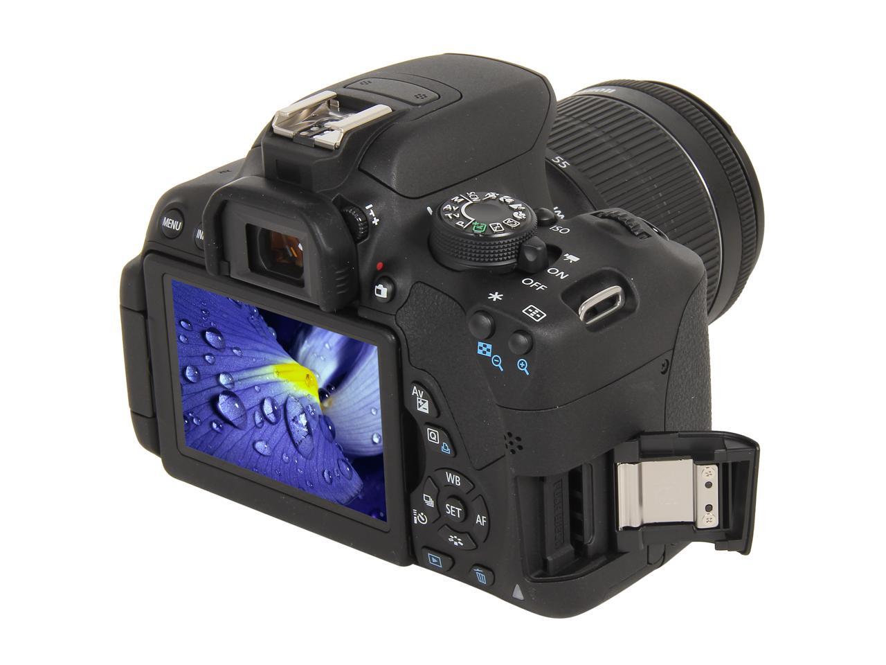 Canon EOS Rebel T5i 8595B003 Black Digital SLR Camera with 18-55mm IS ...