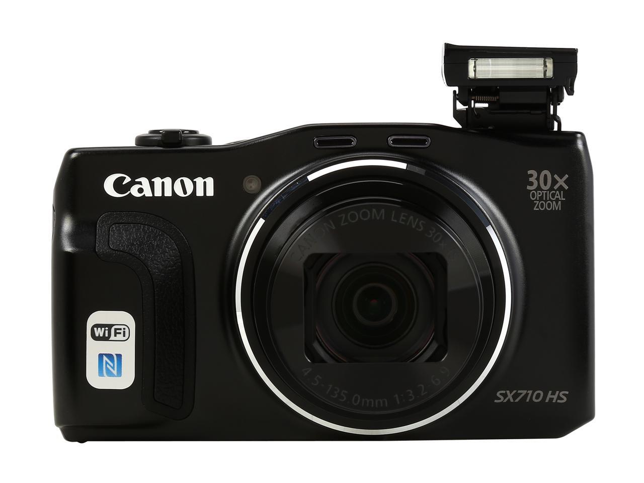 Canon PowerShot SX710 HS Black 20.3 MP 25mm Wide Angle High-End ...