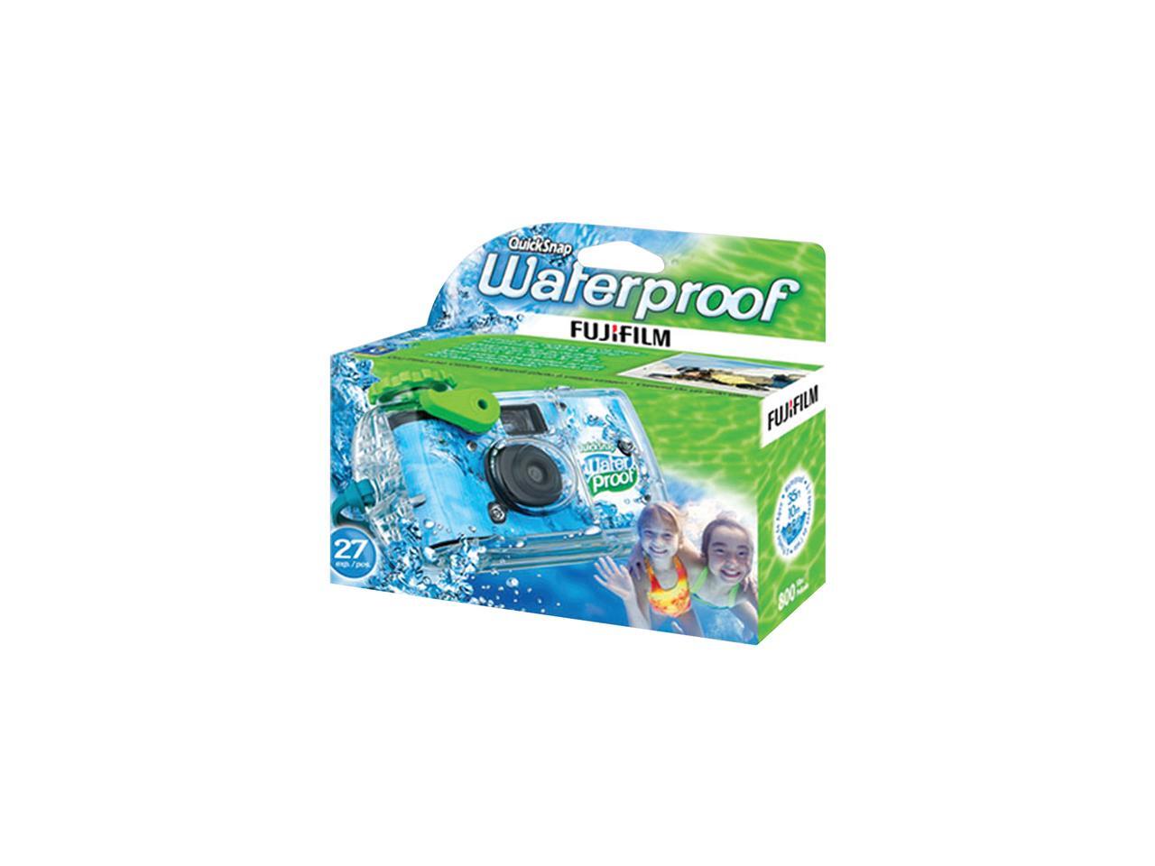 FUJIFILM 7025227 Green Waterproof Shockproof QuickSnap 35mm Disposable ...