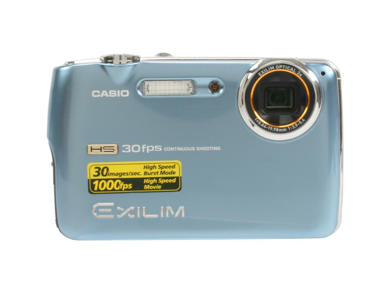 CASIO EXILIM EX-FS10 Blue 9.1 MP Digital Camera - HIGH-SPEED - Newegg.com