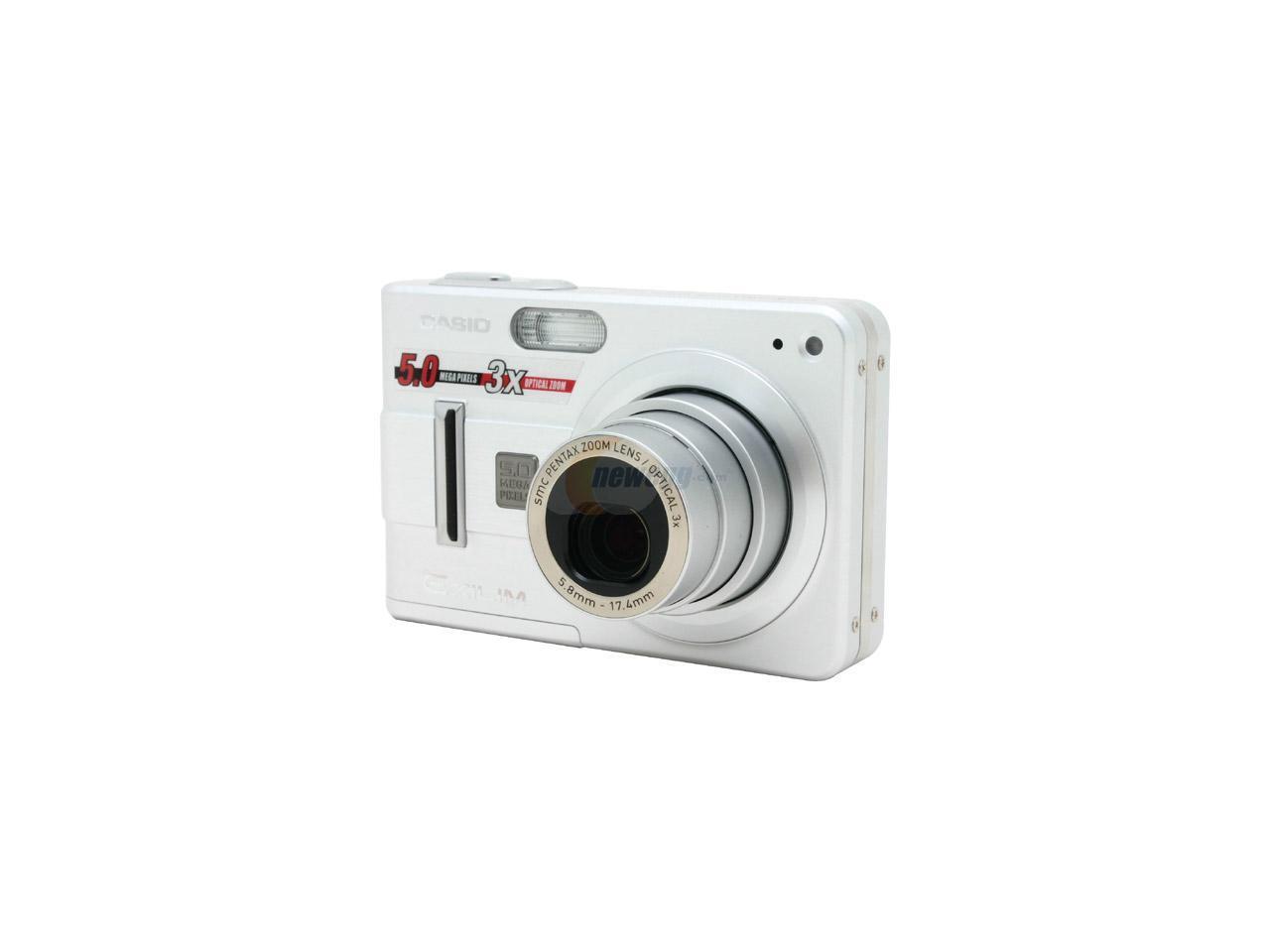 CASIO Exilim EX-Z57 Silver 5.0MP Digital Camera - Newegg.com