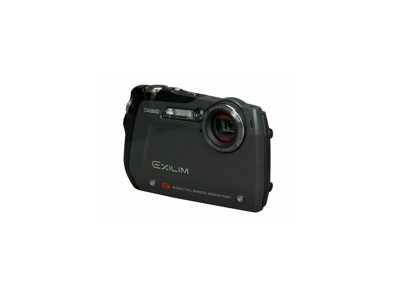 CASIO EXILIM EX-G1 Black 12.1 MP Waterproof Shockproof Digital Camera ...