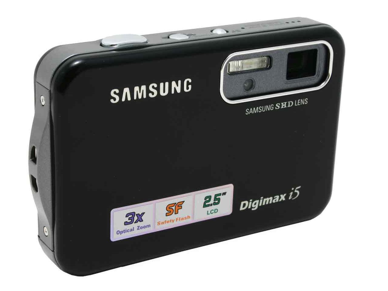 SAMSUNG Digimax i5 Black 5.0 MP Digital Camera - Newegg.com