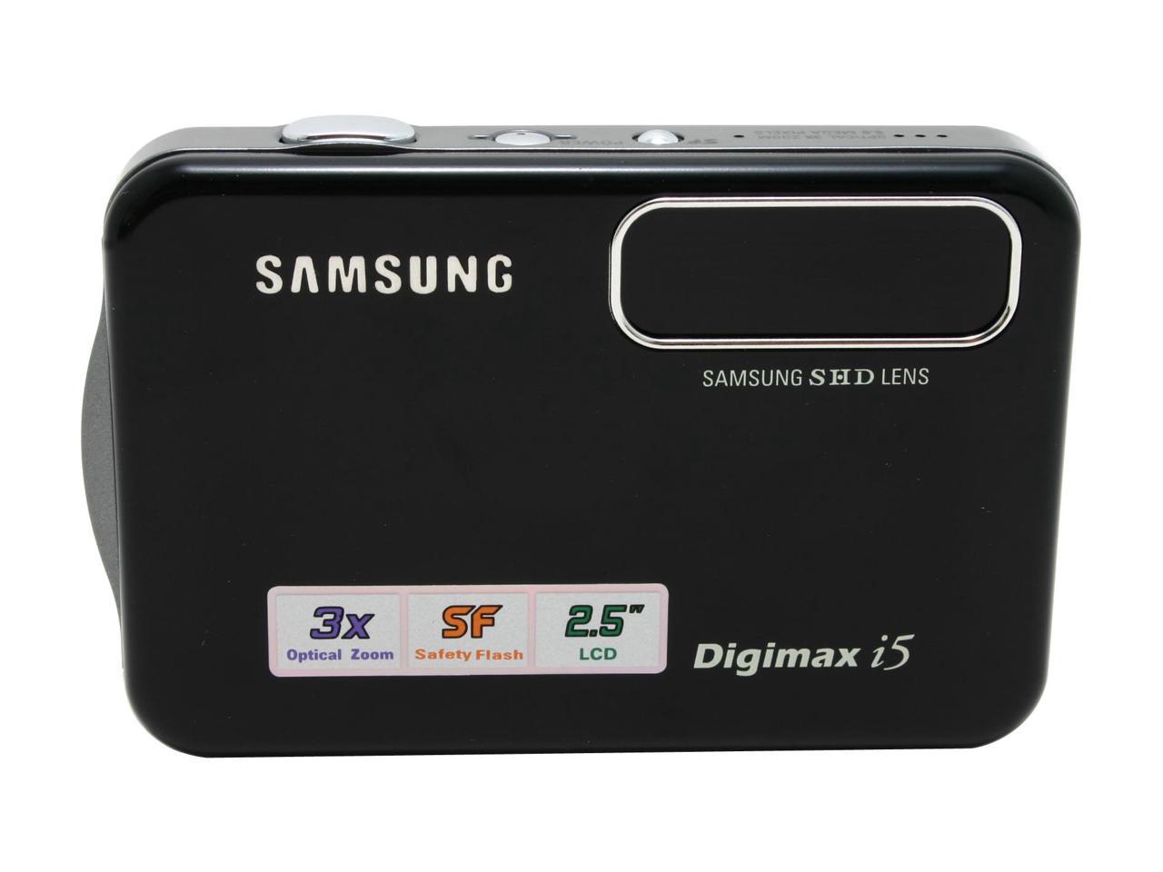 SAMSUNG Digimax i5 Black 5.0 MP Digital Camera - Newegg.com