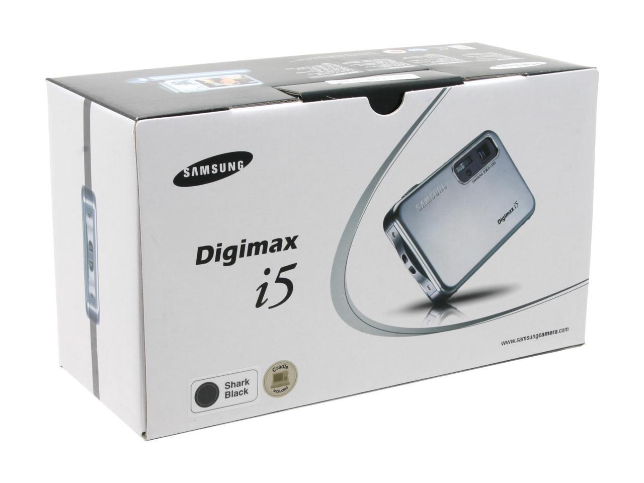 SAMSUNG Digimax i5 Black 5.0 MP Digital Camera - Newegg.com