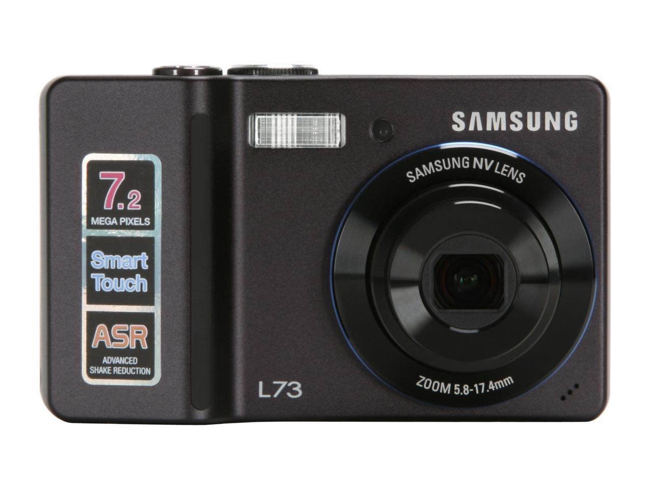 SAMSUNG L73 Black 7.2 MP Digital Camera - Newegg.com