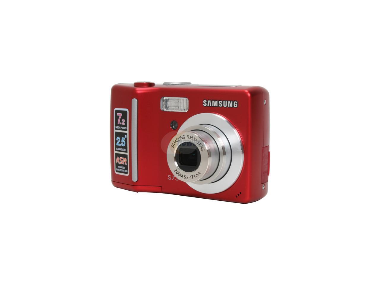 SAMSUNG S73 Red 7.2 MP Digital Camera - Newegg.com