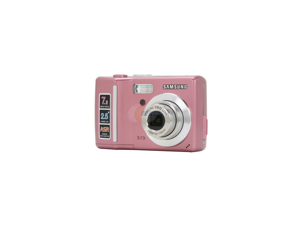 SAMSUNG S73 Pink 7.0 MP Digital Camera - Newegg.com