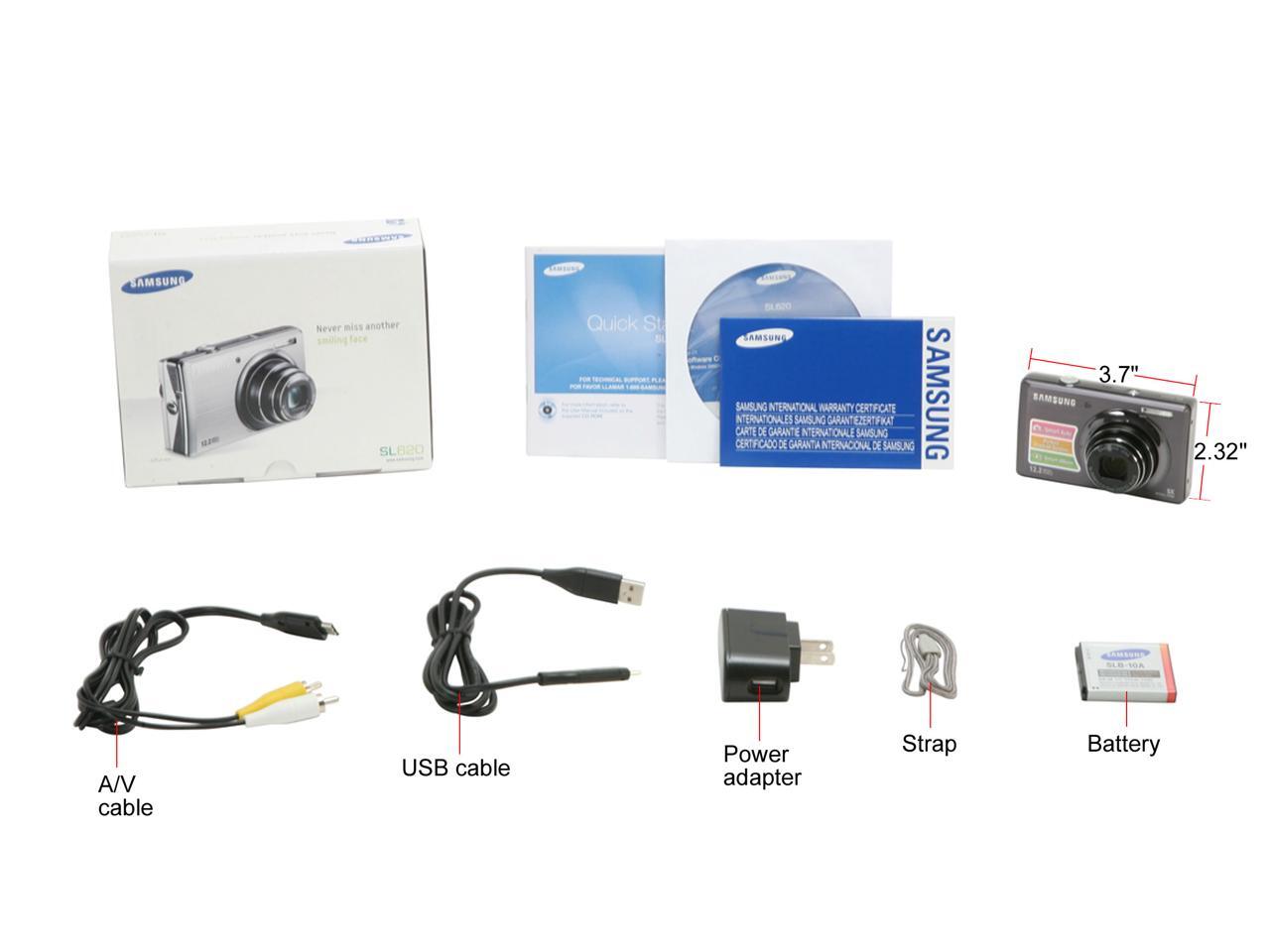 SAMSUNG SL620 Gray 12.2 MP Digital Camera - Newegg.com