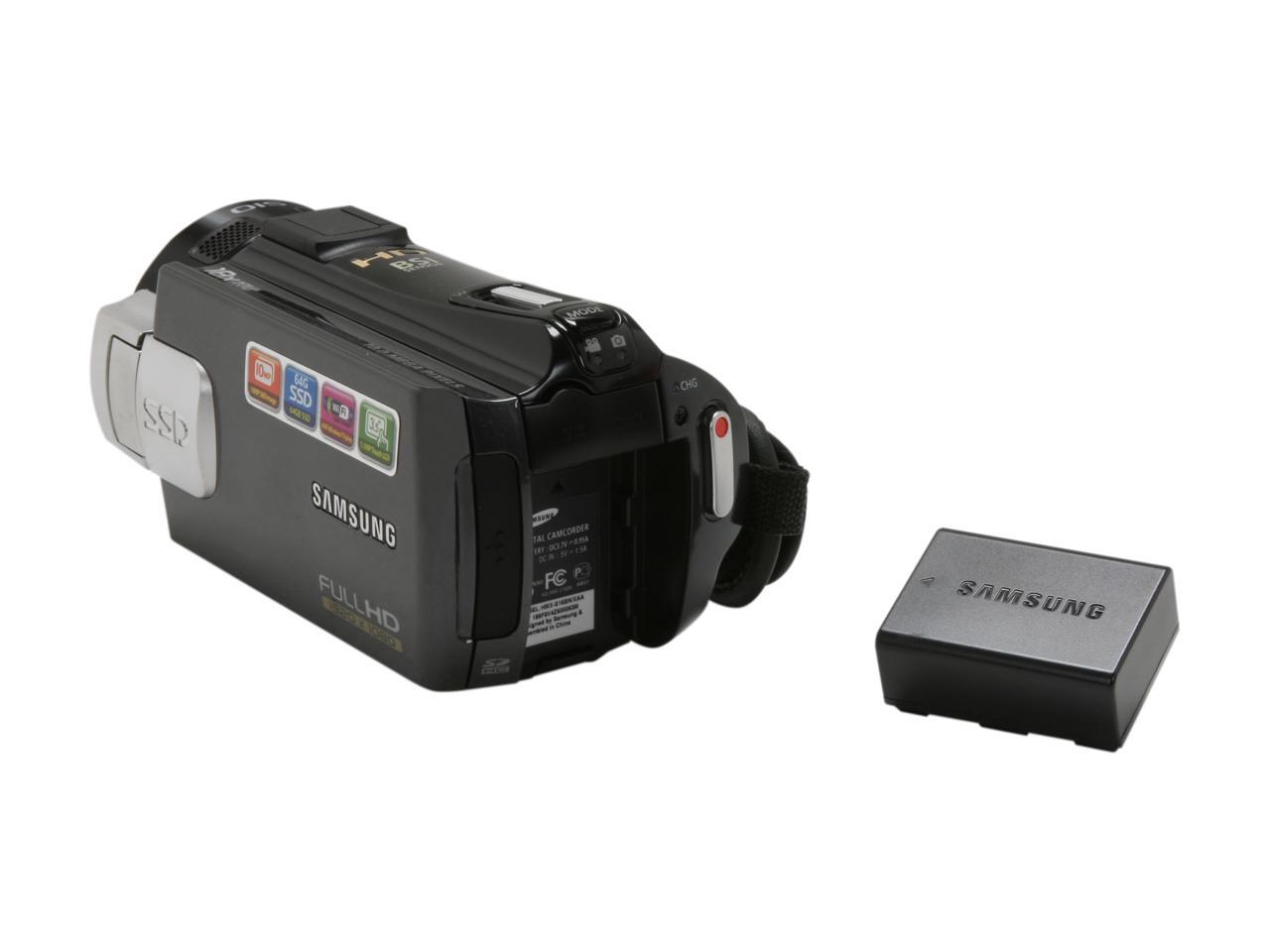 SAMSUNG HMX-S16 Black 64GB SSD Full HD Camcorder - Newegg.com