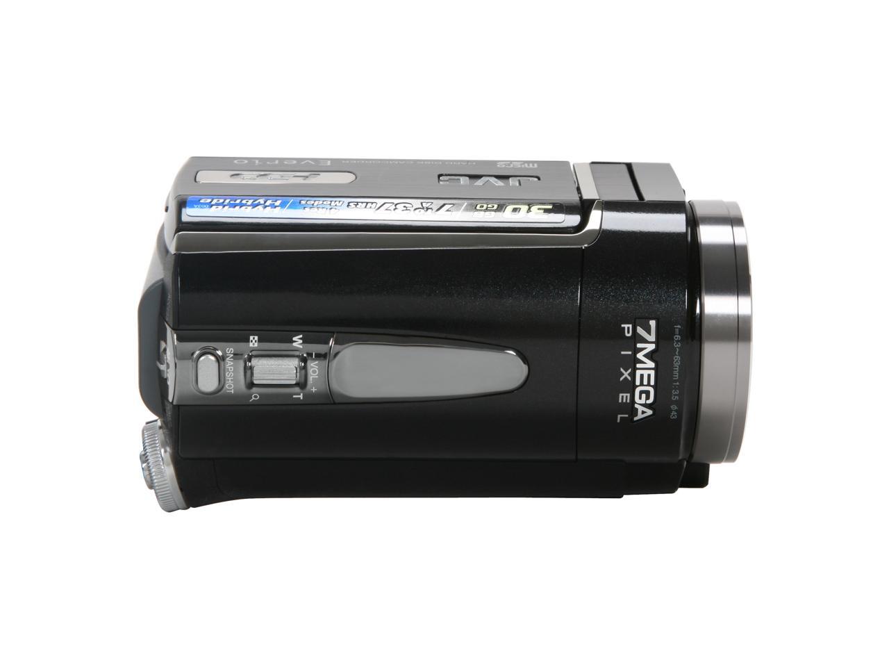 JVC Everio GZ-MG730B Black 7.38MP 30 GB Embedded Hard Disk Digital ...