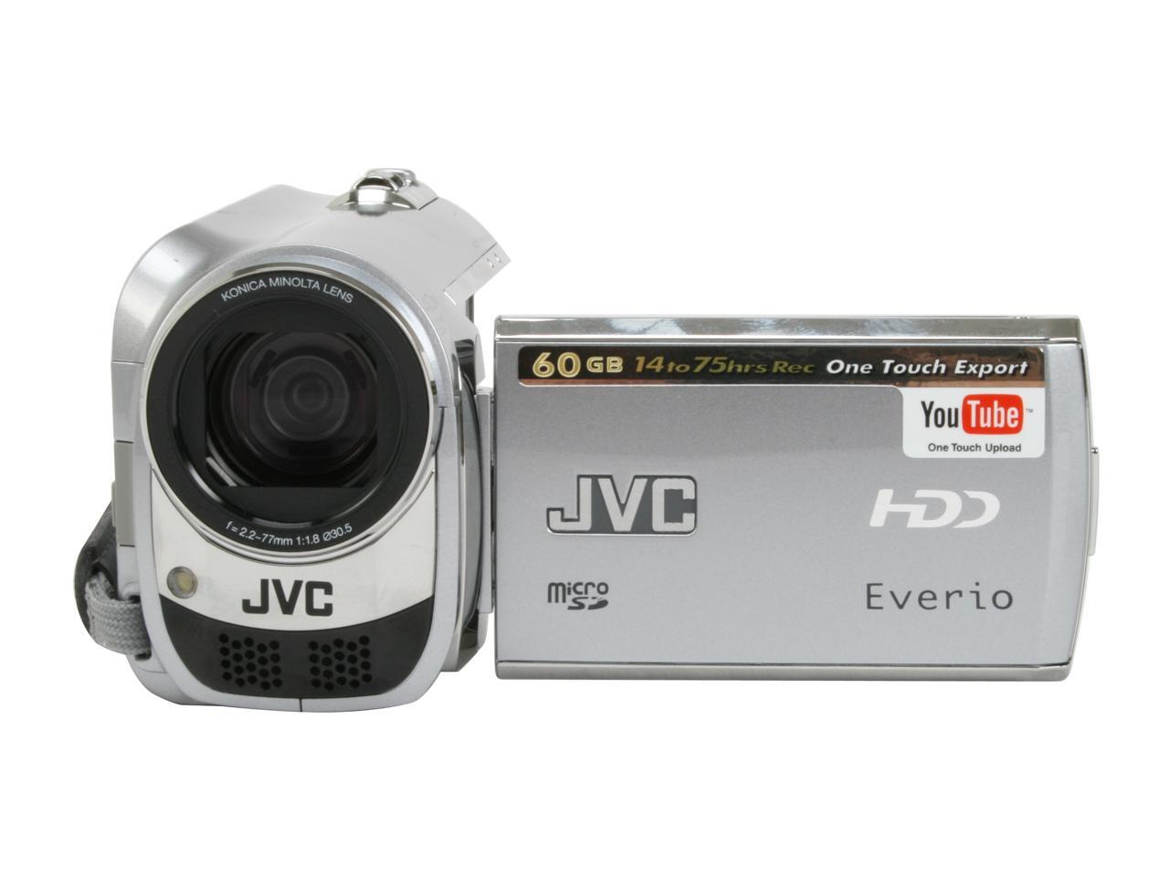 JVC Everio GZ-MG630S DIAMOND Silver 1/6" CCD 2.7" 123K 35X Optical Zoom ...