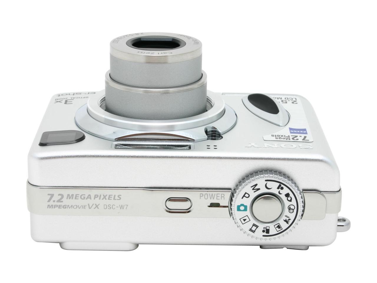SONY DSC-W7 Silver 7.2MP Digital Camera - Newegg.com