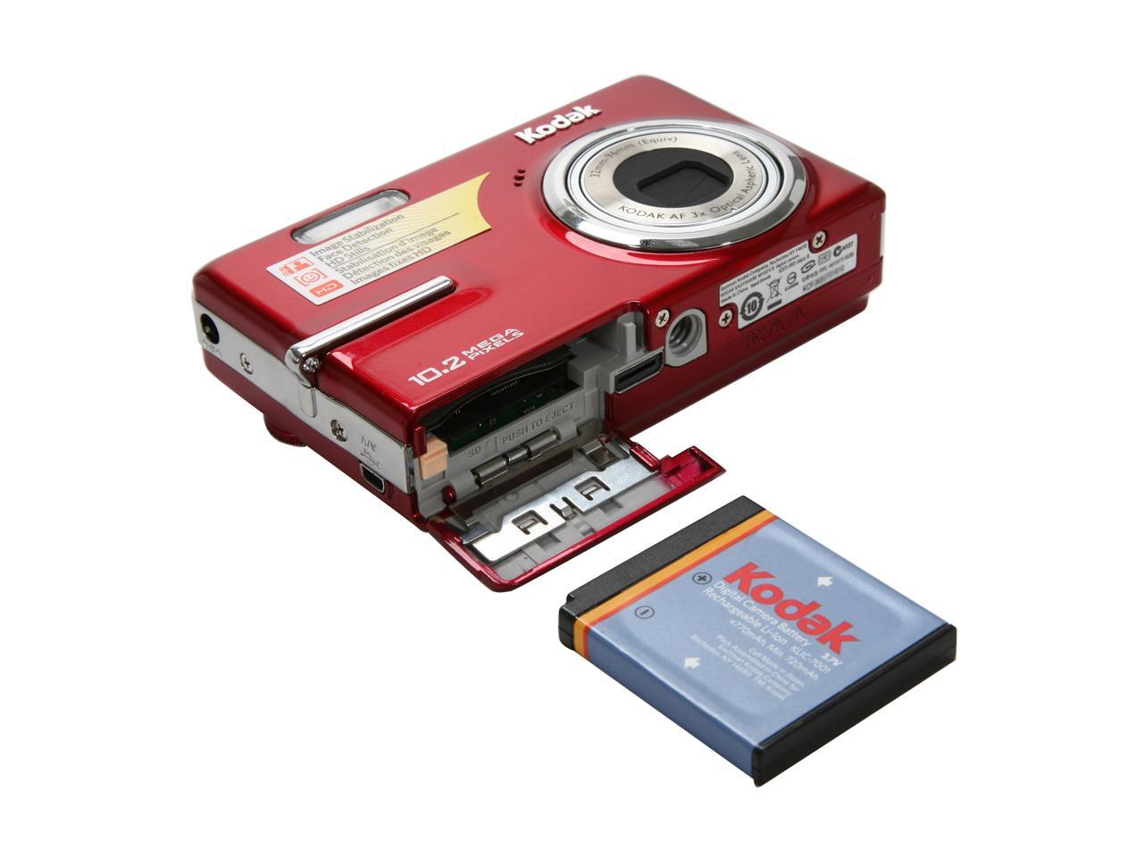Kodak EasyShare M1073 IS Red 10.2 MP 2.7" 230K LCD 3X Optical Zoom ...
