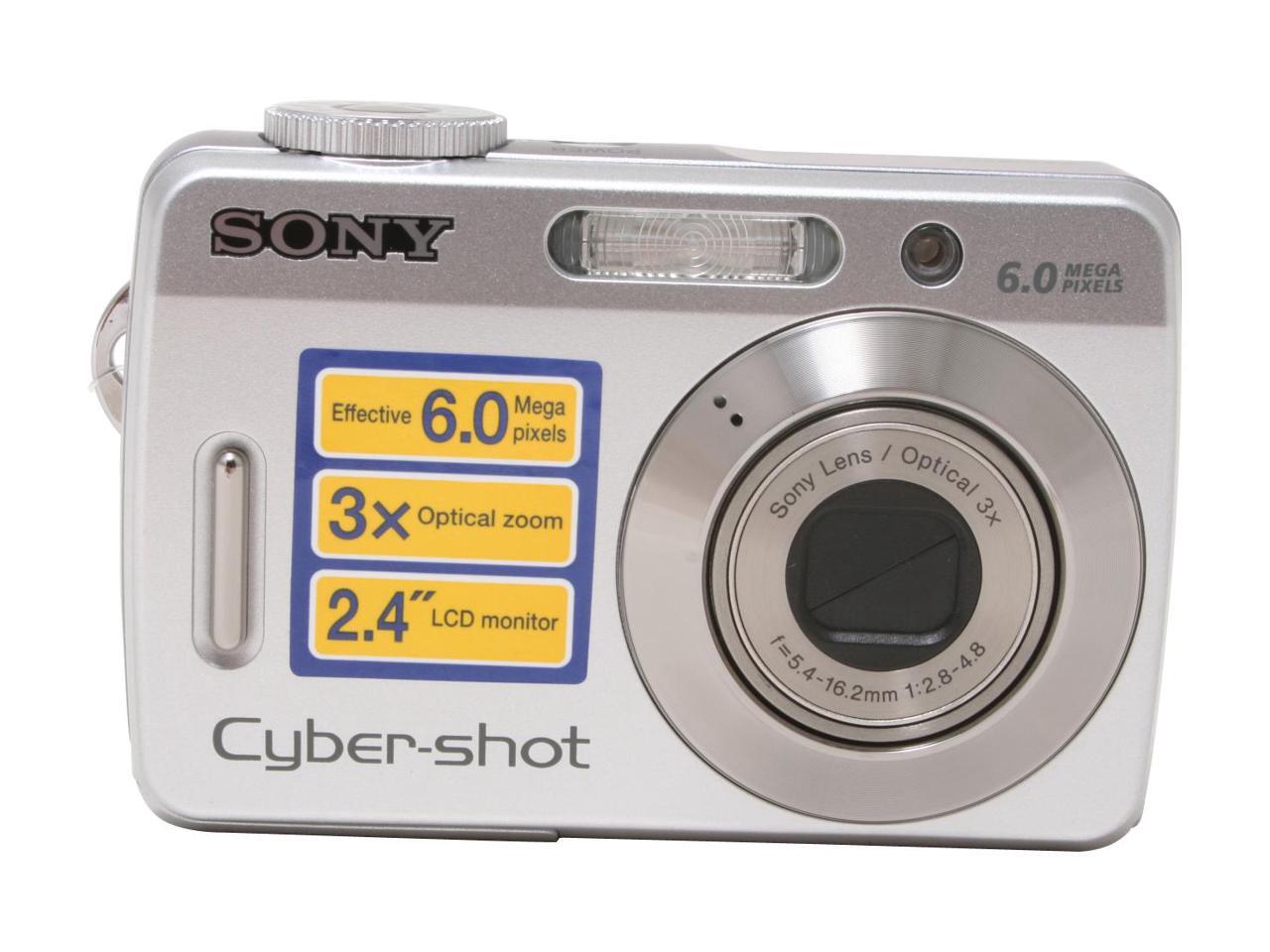 SONY DSC-S500 Silver 6.0 MP Digital Camera - Newegg.com