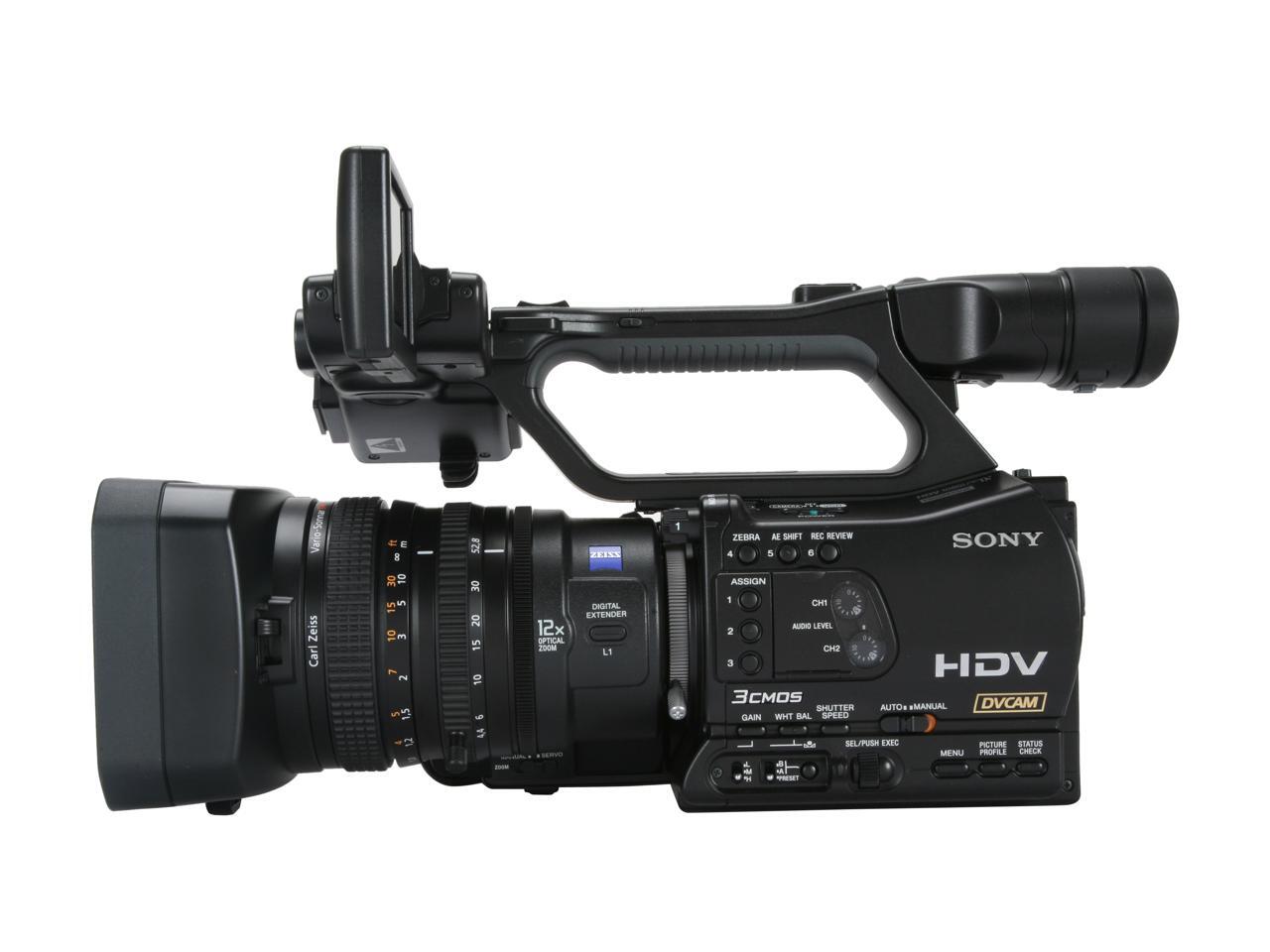 SONY HVRZ7U Black 3CMOS 3.2"921K 12X Optical Zoom HDV Camcorder with ...