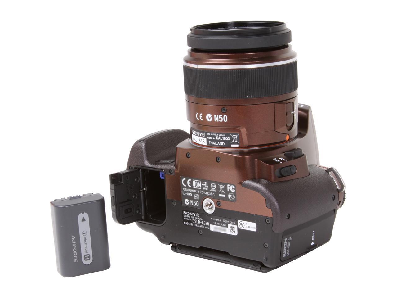 SONY a330 Brown Digital SLR Camera w/ DT 18-55mm f/3.5-5.6 SAM Standard ...