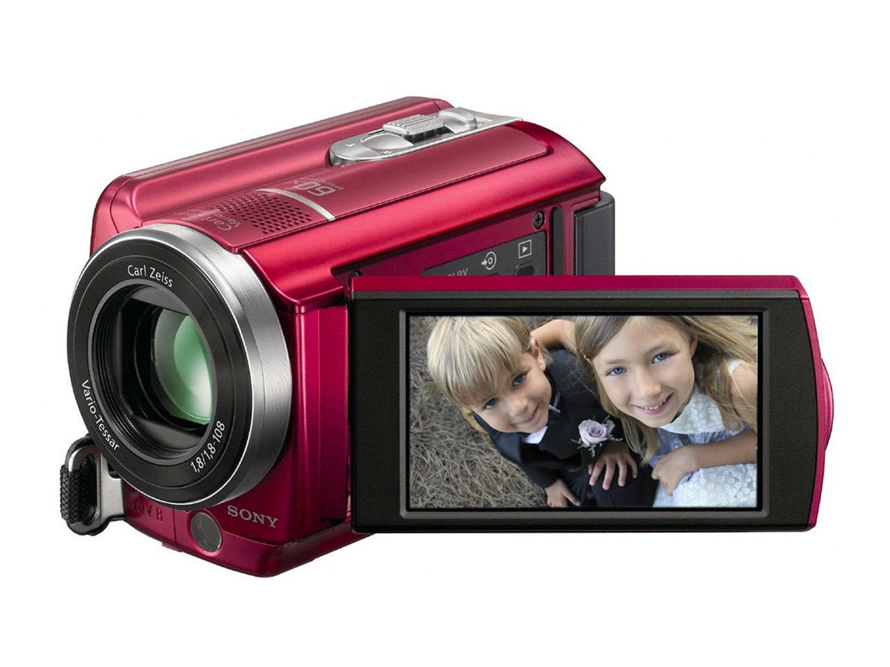 SONY DCR-SR68 Red 1/8" Advanced HAD CCD 2.7" 230K LCD 60X Optical Zoom ...