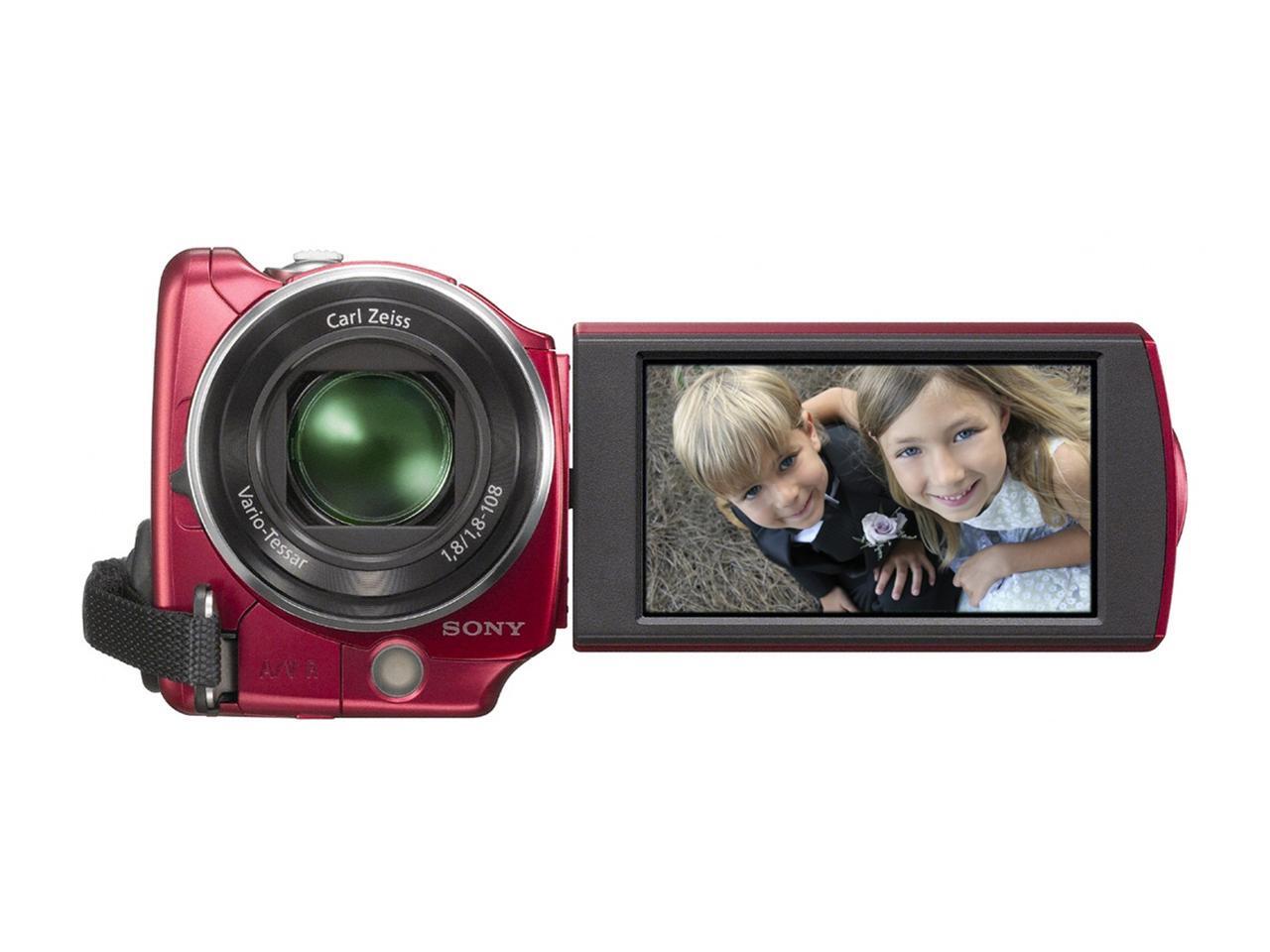 SONY DCR-SR68 Red 1/8" Advanced HAD CCD 2.7" 230K LCD 60X Optical Zoom ...