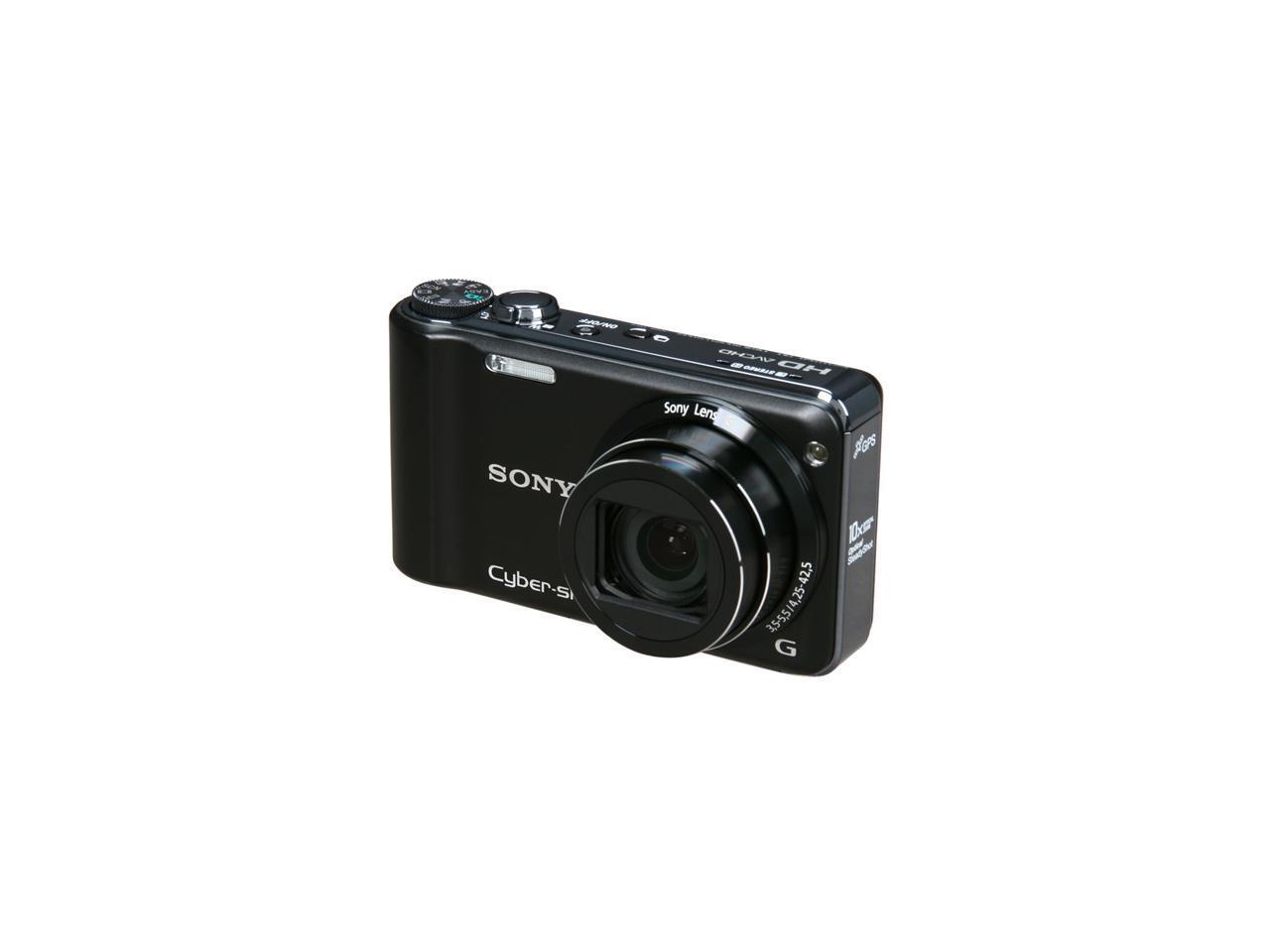 SONY Cyber-shot DSC-HX5V Black 10.2 MP 25mm Wide Angle Digital Camera ...
