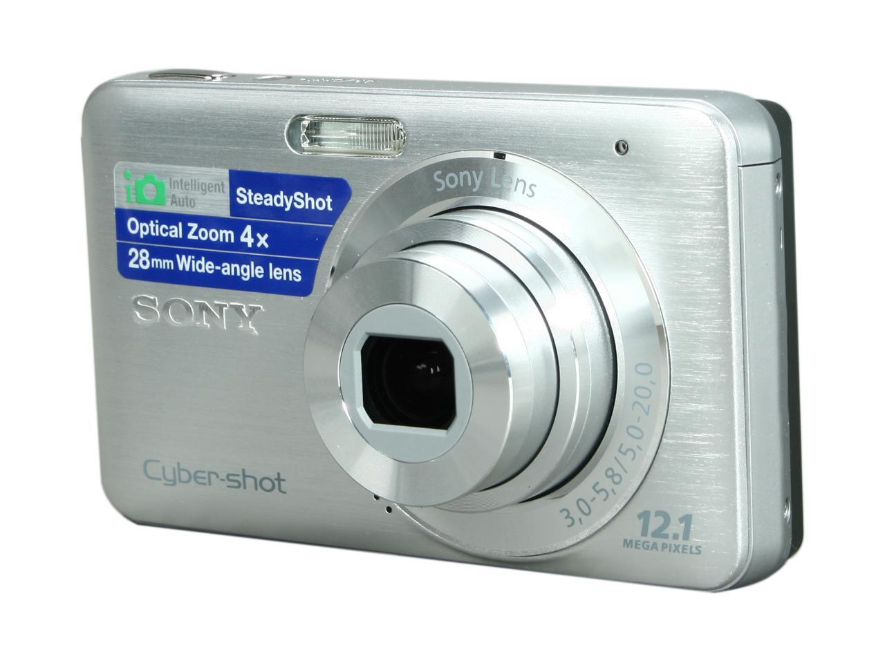 SONY DSCW310BDL/S Silver 12.1 MP 28mm Wide Angle Digital Camera with ...