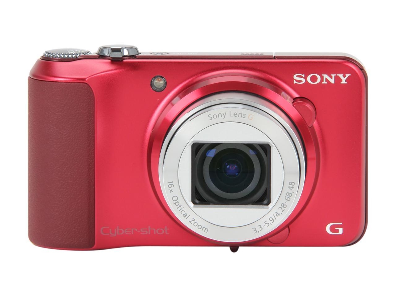 SONY Cyber-shot DSC-H90/R Red 16.1 MP Digital Camera - Newegg.com